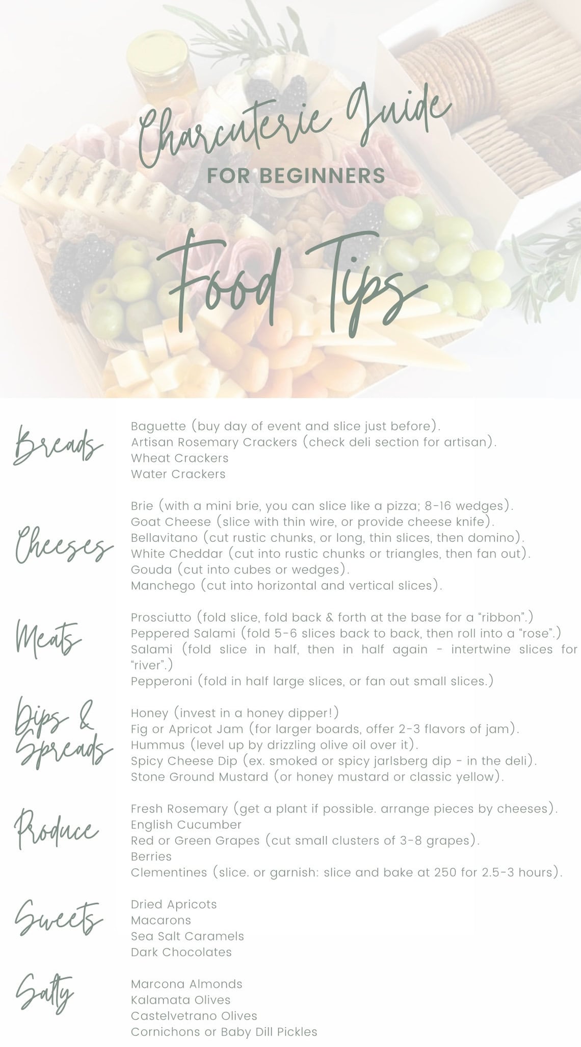 Charcuterie Guide & Tutorial for Beginners Digital Download - Etsy