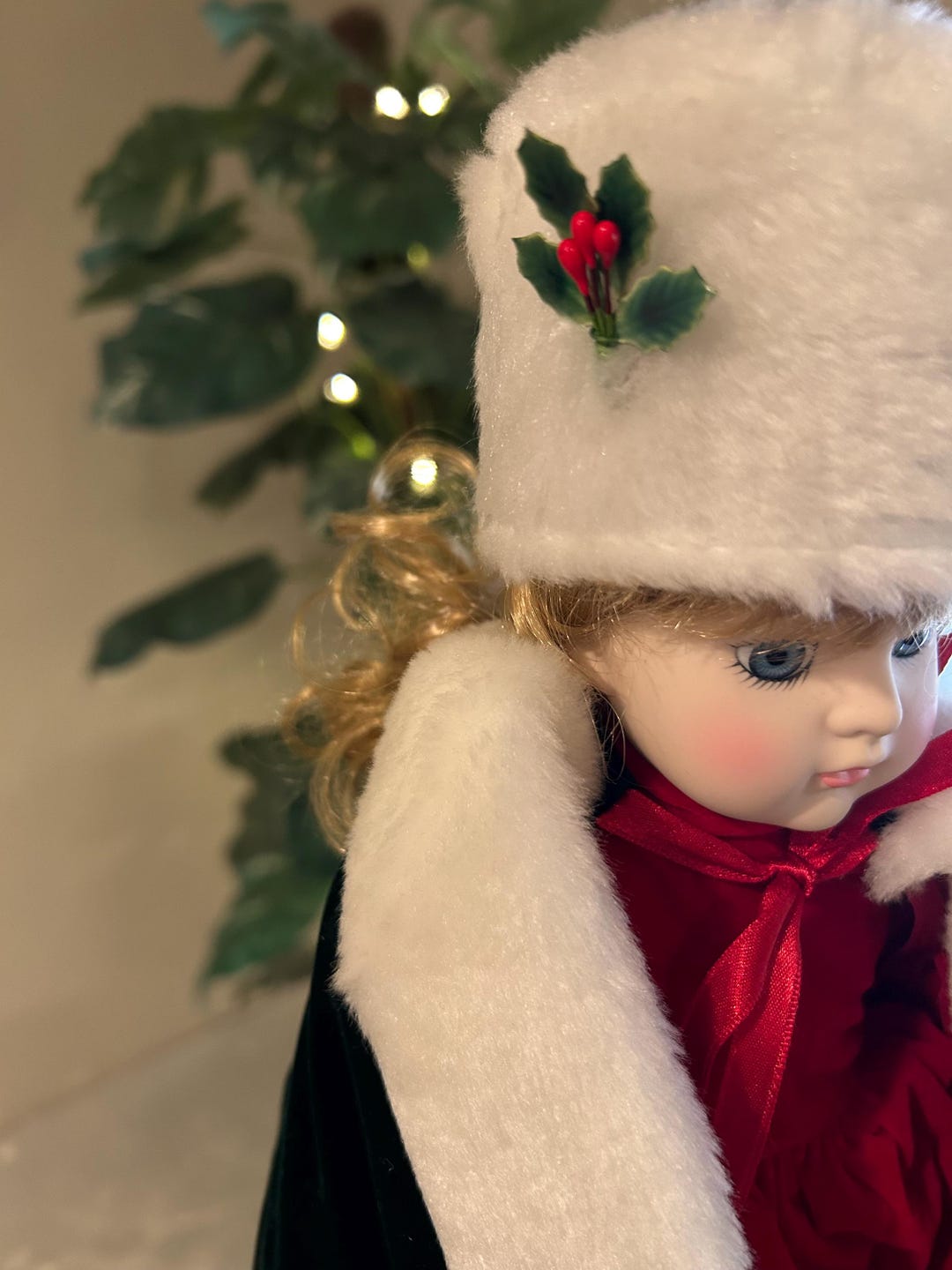 Vintage "a Holiday Tradition" Caroler Doll With Stand - Etsy