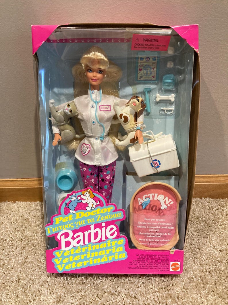 Mattel Pet Doctor Barbie - Etsy