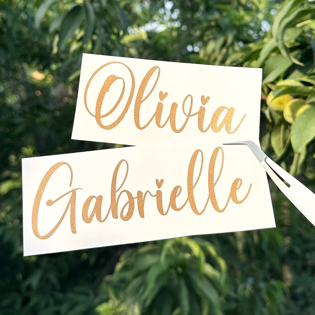 Name Sticker Name Decal Name Label for School Vinyl Name Sticker ...