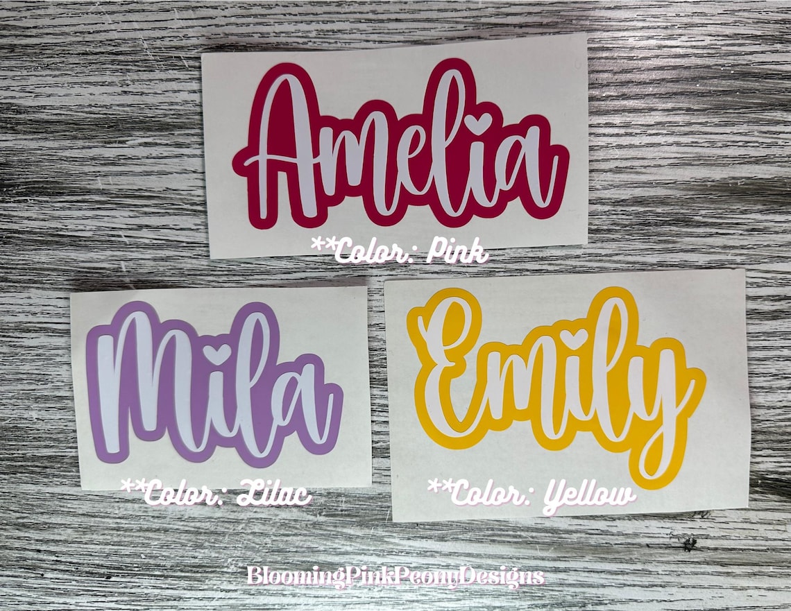 Name Decal Sticker Name Decal Stanley Cup Name Decal Custom Vinyl Name ...