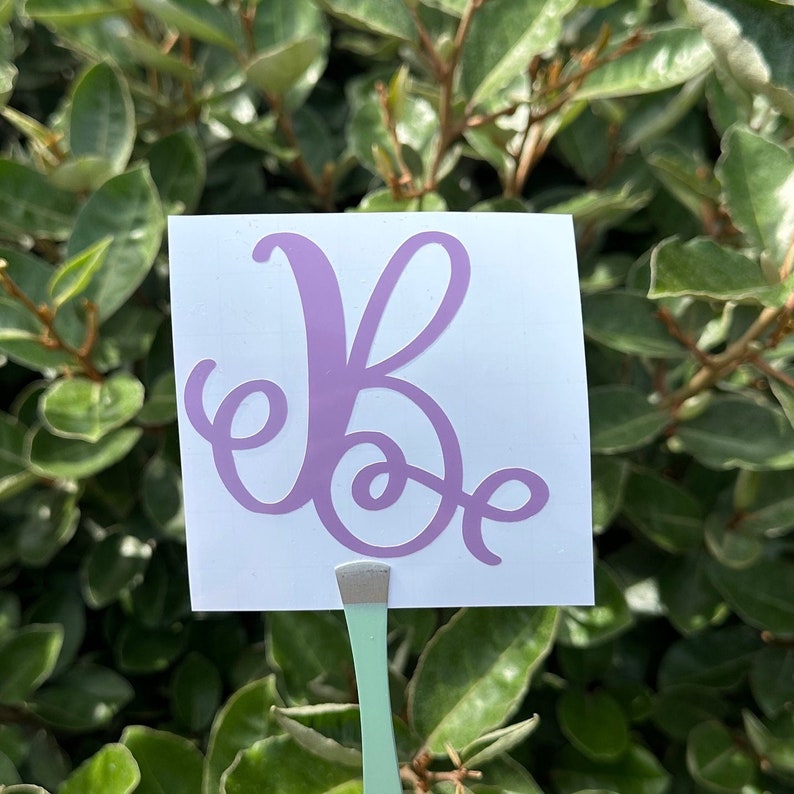 Monogram Decal Name Initial Decals Custom Vinyl Decals Personalized ...