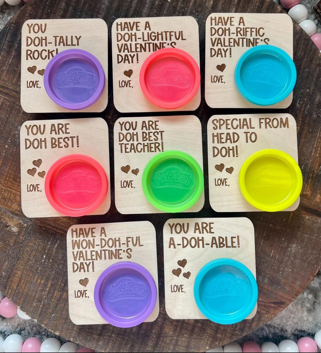 Playdough Holder Valentine’s | Class Favors | Unique Valentine’s ...