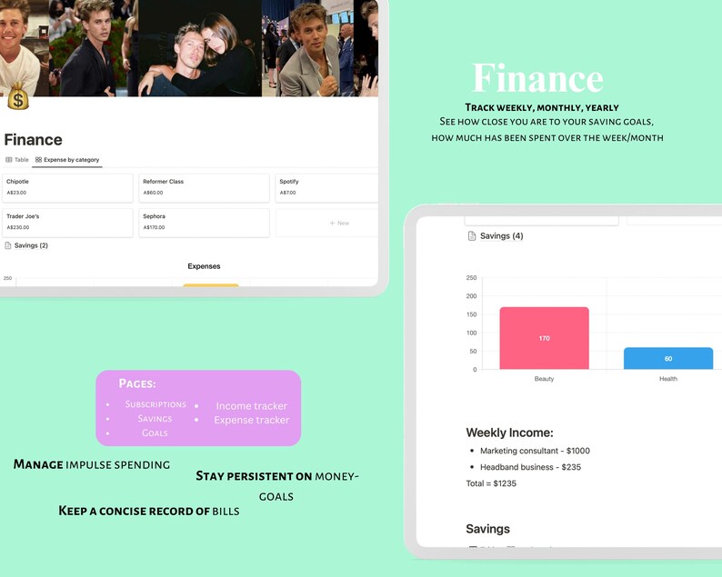 Austin Butler Notion Planner Template: Complete Life Planner (digital ...