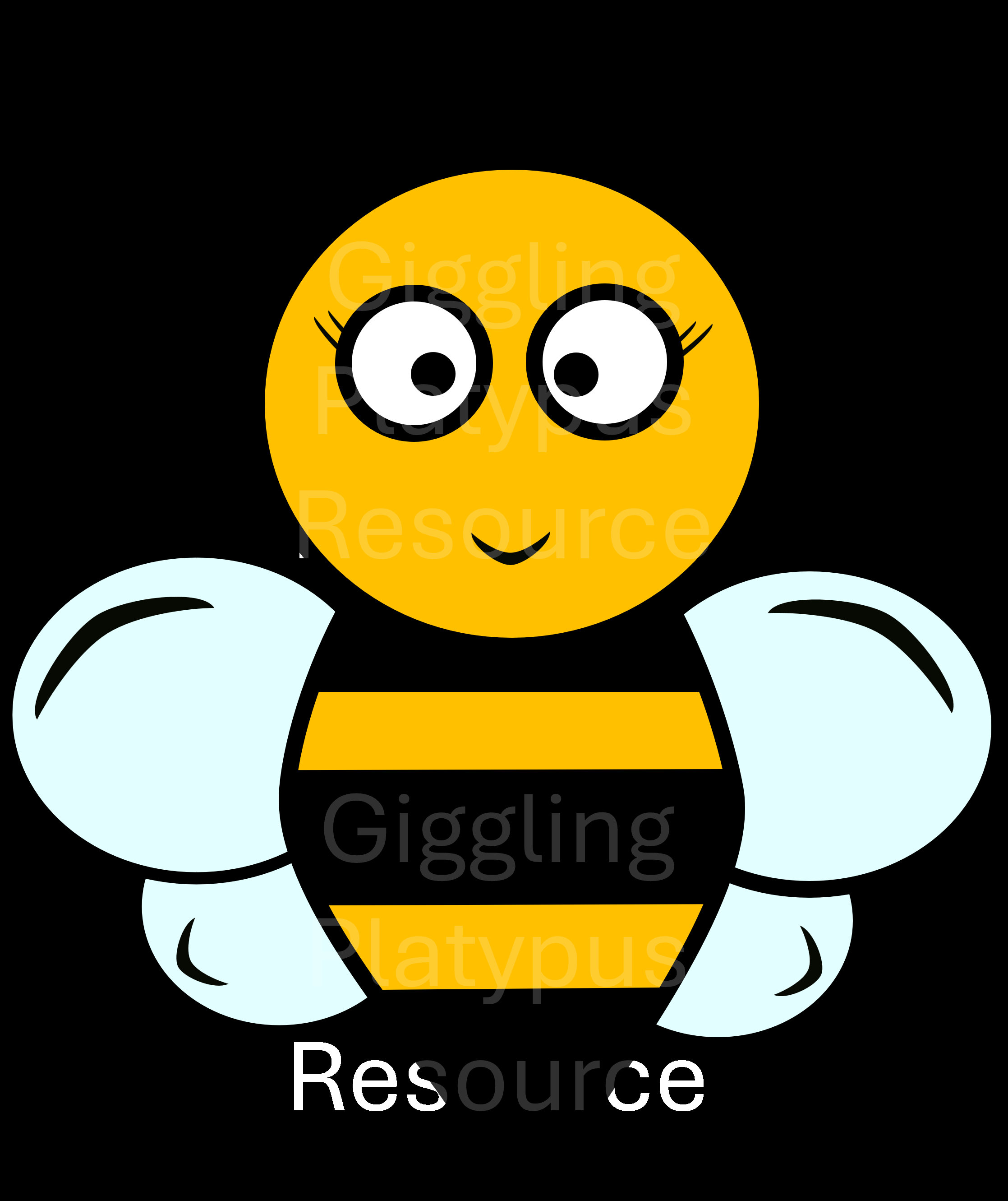 Cute Digital PNG Beatrice Bee Images (4) Transparent Background. Use in ...