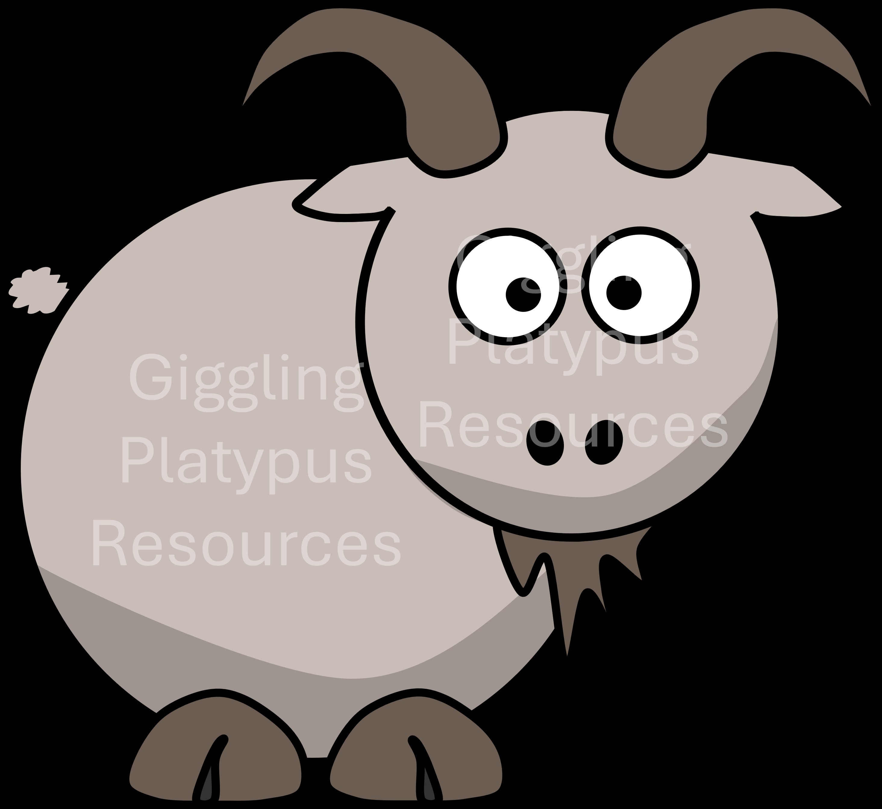 Cute Digital PNG Gary Goat Images (4) Transparent Background. Use in ...