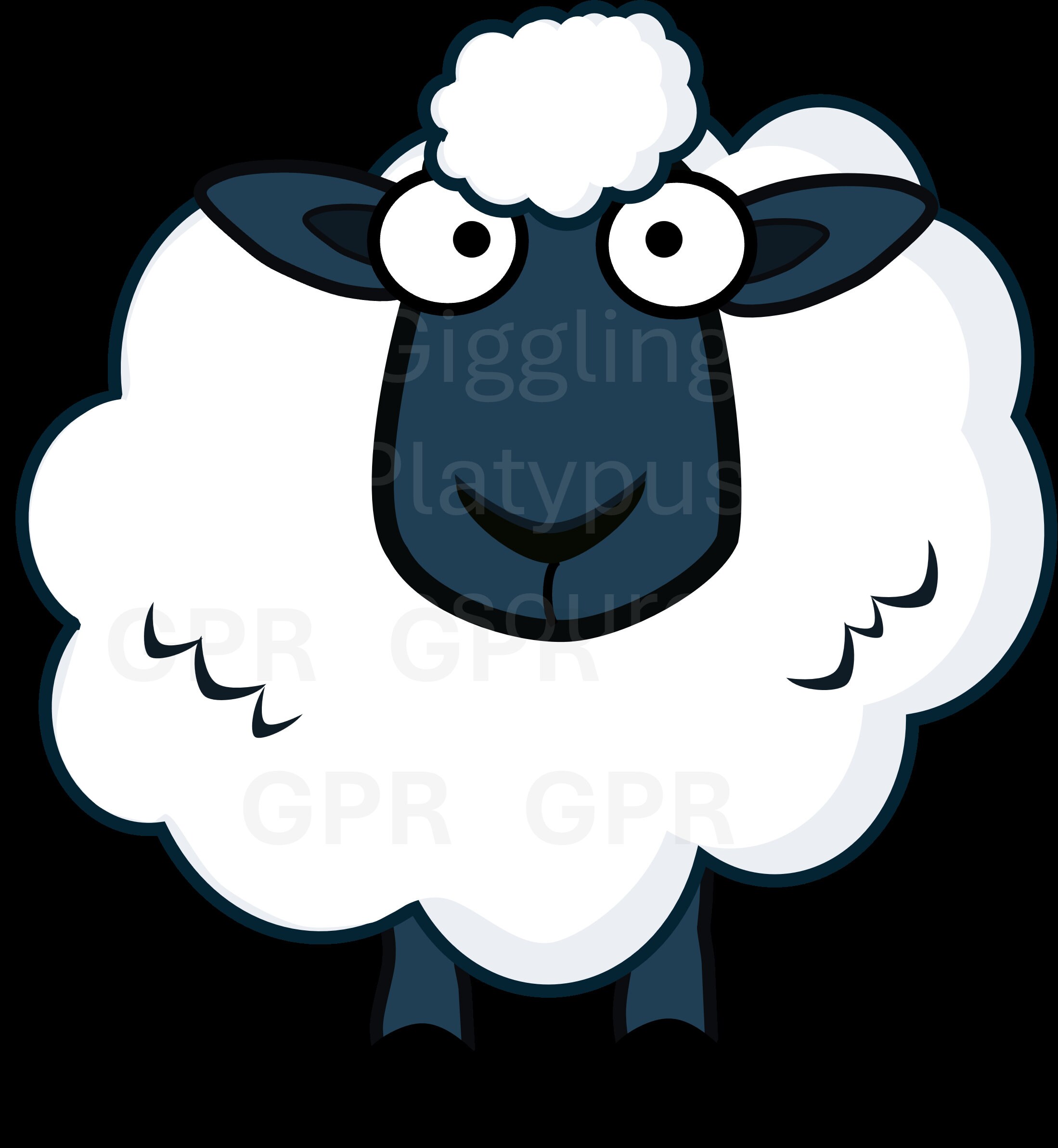 Cute Digital PNG Sammy Sheep Images 4 Transparent Background. Use in ...
