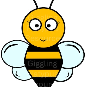Cute Digital PNG Beatrice Bee Images (4) Transparent Background. Use in ...