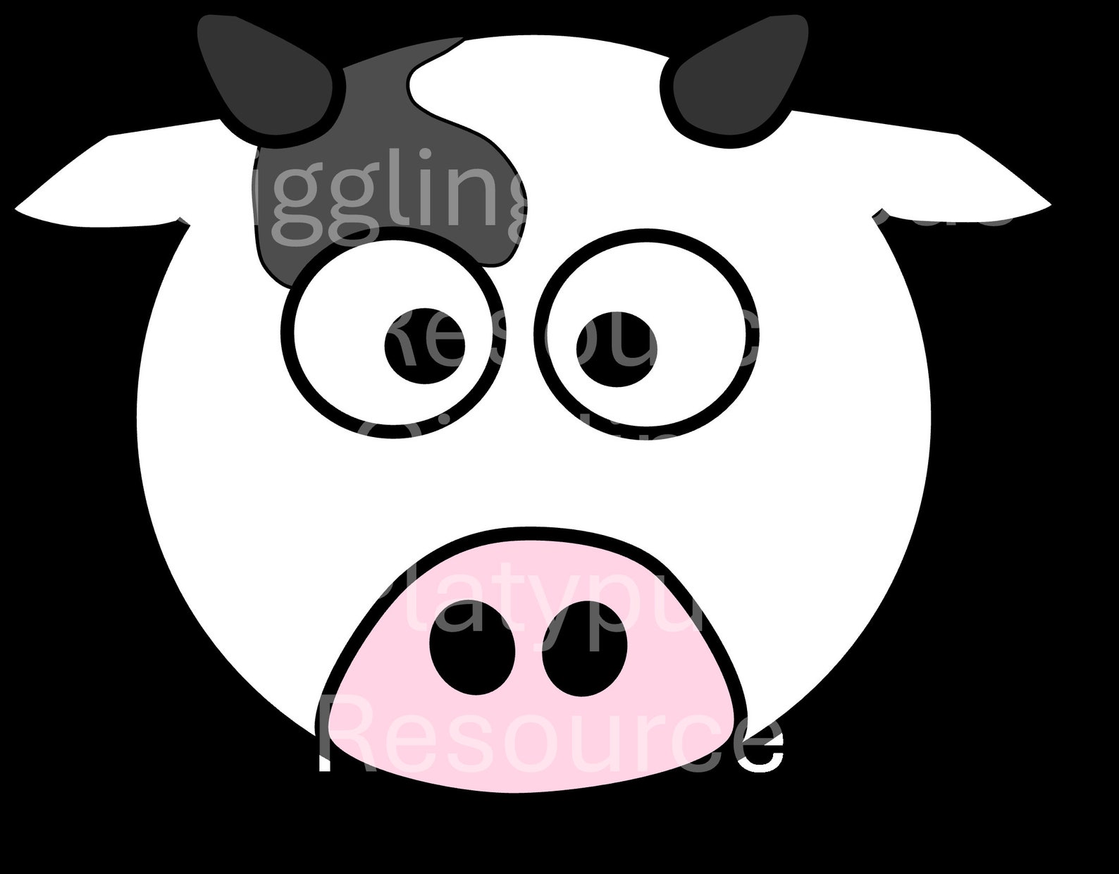 Cute Digital PNG Charli Cow Images 4 Transparent Background. Use in ...