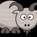 Cute Digital PNG Gary Goat Images (4) Transparent Background. Use in ...