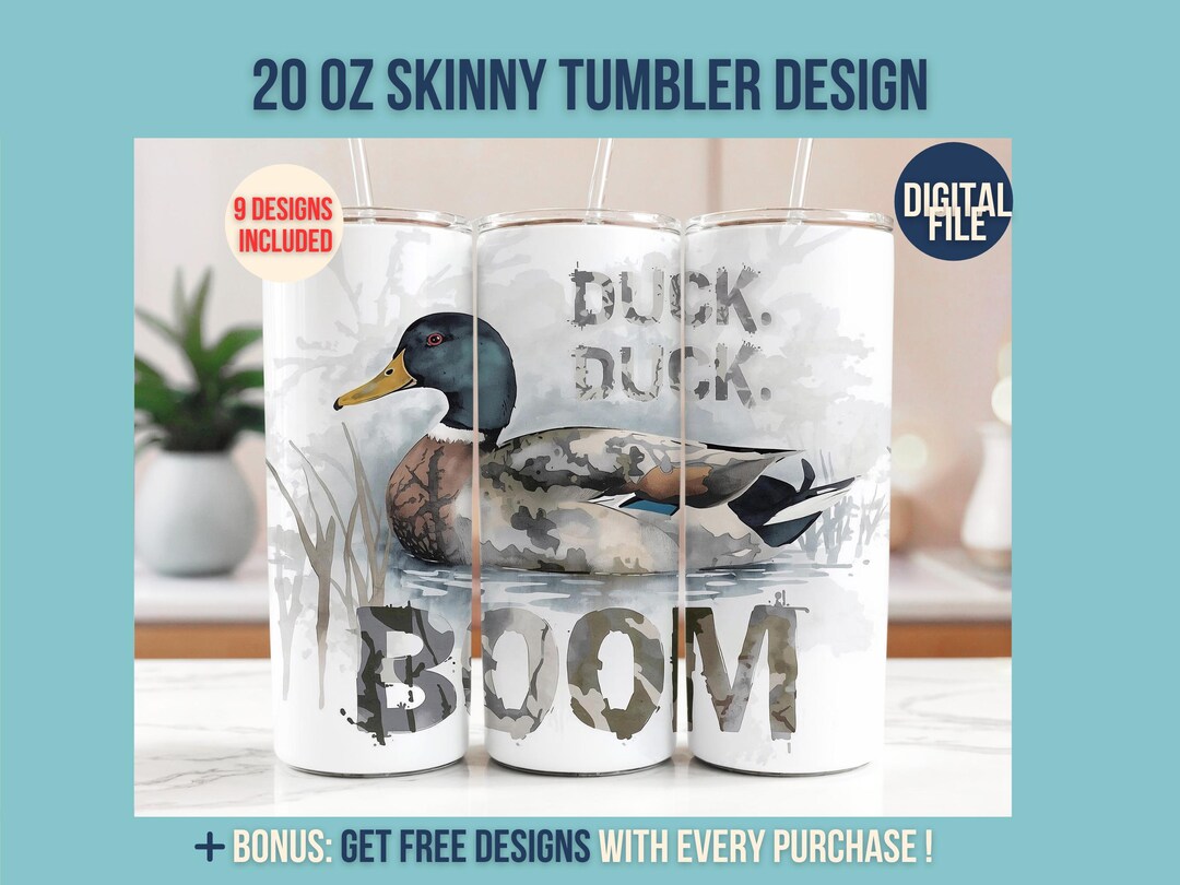 Duck Duck Boom PNG File, Camo Duck Sublimation Design, Duck Hunting ...