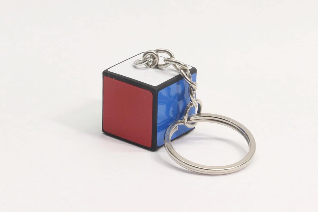 1x1x1 Rubik's Cube Keychain - Etsy
