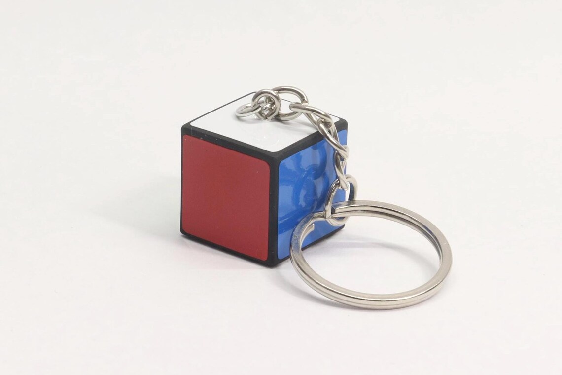 1x1x1 Rubik's Cube Keychain - Etsy
