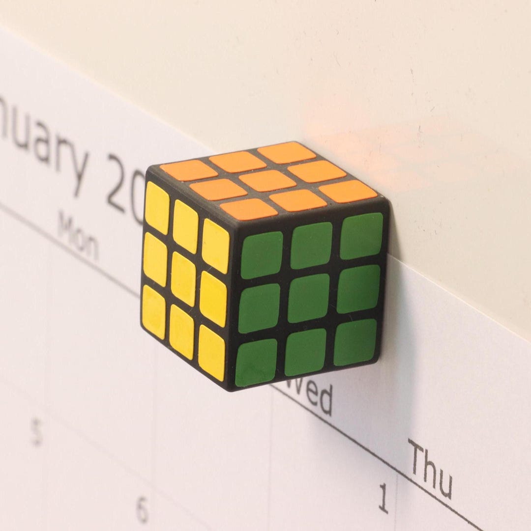 3x3 Rubik's Cube Fridge Magnets - Etsy