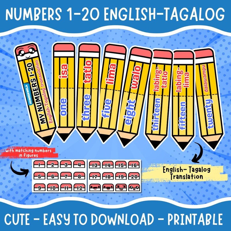 Tagalog Worksheet - Etsy