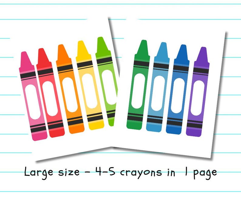 Crayon-themed Birthday Banner – Colorful School Poster Decor | Colorful ...