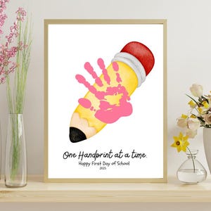 First Day of School Handprint Craft – Keepsake Activity for Kids | Back ...
