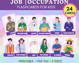 Professions & Occupations Flashcards for Kids – Community Helpers ...