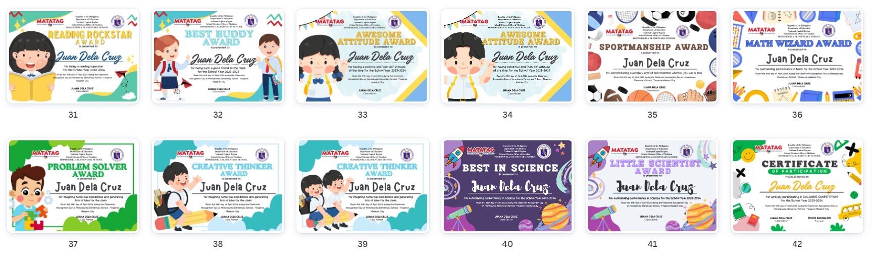 Printable Student Award Certificates: Editable School Certificates ...