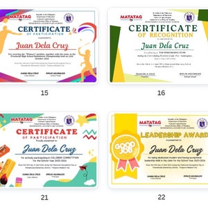 Printable Student Award Certificates: Editable School Certificates ...