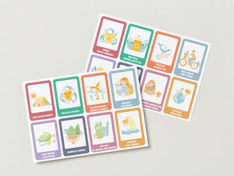 Earth Day Flashcards ,earth Day Kids Flashcards Cards ,homeschool ...