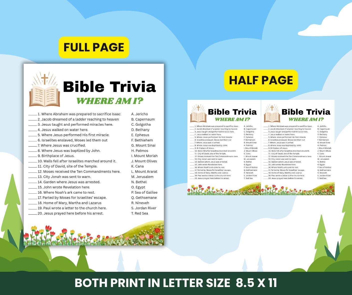 Bible Games, Bible Riddles Where Am I Womens Ministry Games Bible Games ...