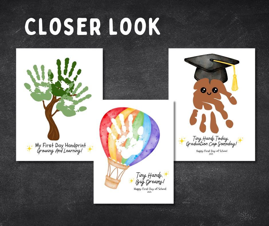 First Day of School Handprint Craft – Keepsake Activity for Kids | Back ...
