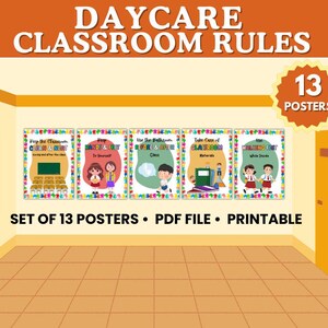 Classroom Rules Printable Daycare Rules Classroom Rules Daycare ...