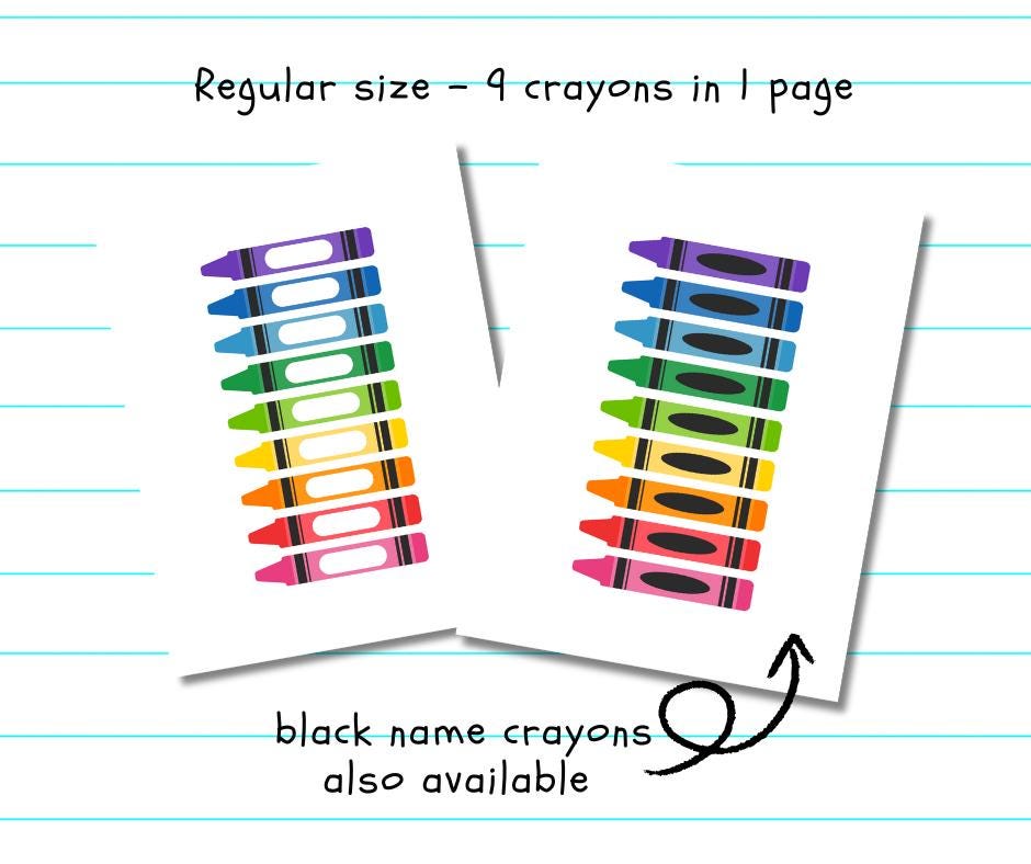 Crayon-themed Birthday Banner – Colorful School Poster Decor | Colorful ...