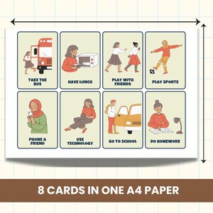 Daily Routine Flashcards for Kids | Montessori Visual Schedule ...