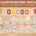 Editable Rainbow Birthday Board for Classroom Decor – Boho-themed ...