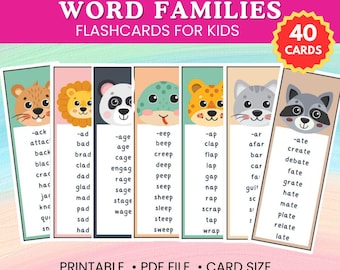 CVC Words, Phonics Cards Printable, Kindergarten Reading, CVC Word ...