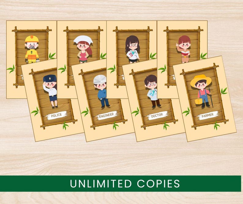 Professions & Occupations Flashcards for Kids – Community Helpers ...