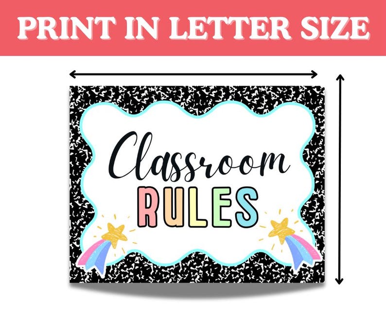 Composition Classroom Rules Printable Daycare Rules Classroom Rules ...