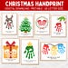 Christmas Handprint Craft Bundle, Christmas Handprint Art, Printable ...