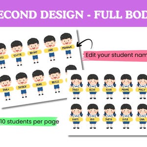 Editable School Attendance Chart Bulletin Board: K-6 Classroom Decor - Etsy