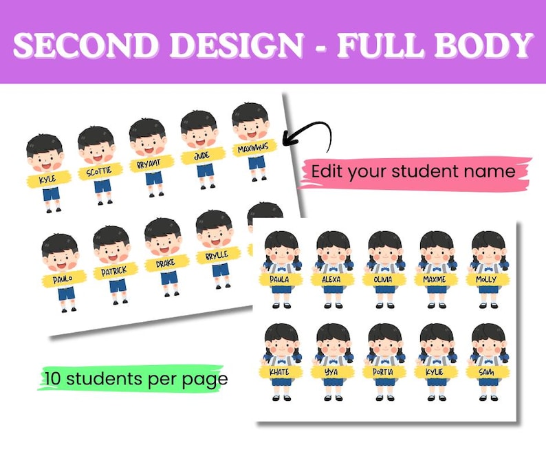 Editable School Attendance Chart Bulletin Board: K-6 Classroom Decor - Etsy