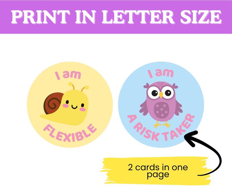 Estación de afirmaciones imprimibles para niños. Decoración con ...