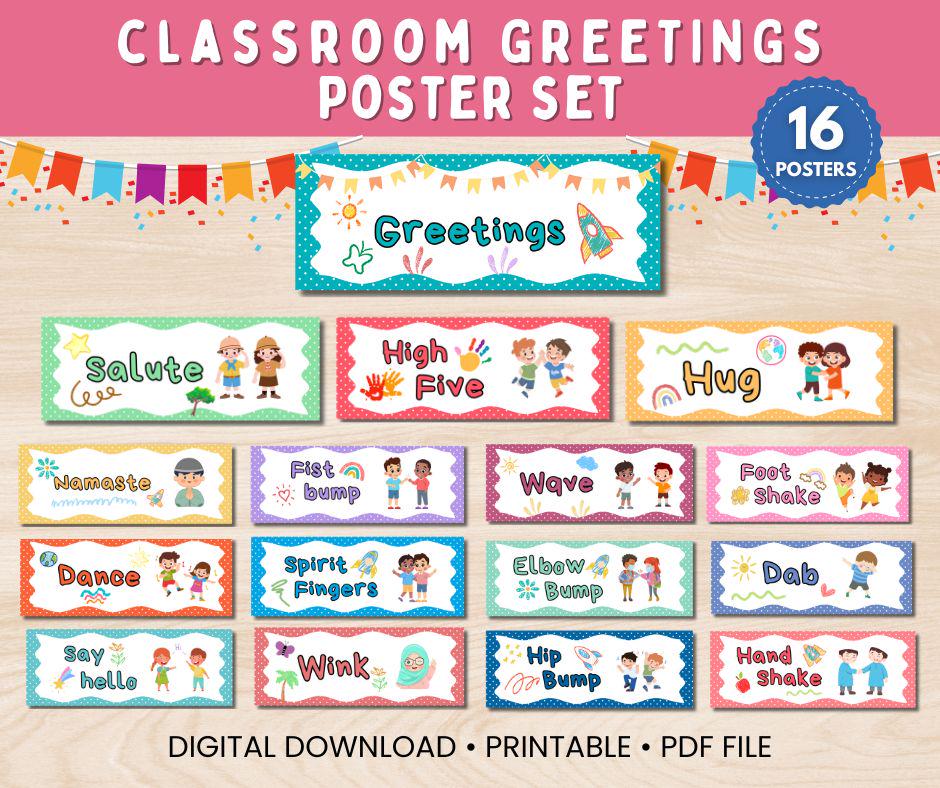 Classroom Greetings Rules Printable Daycare Rules Classroom Rules ...
