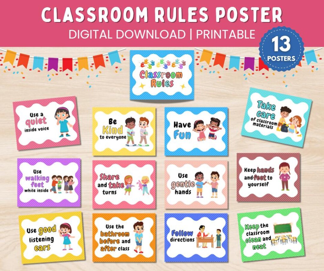Classroom Rules Printable Daycare Rules Classroom Rules Daycare ...
