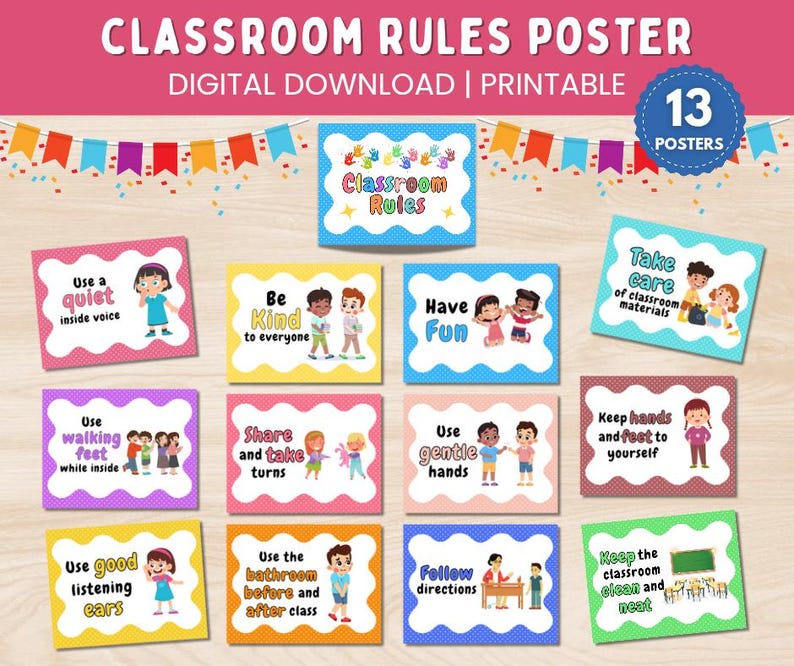 Classroom Rules Printable Daycare Rules Classroom Rules Daycare ...