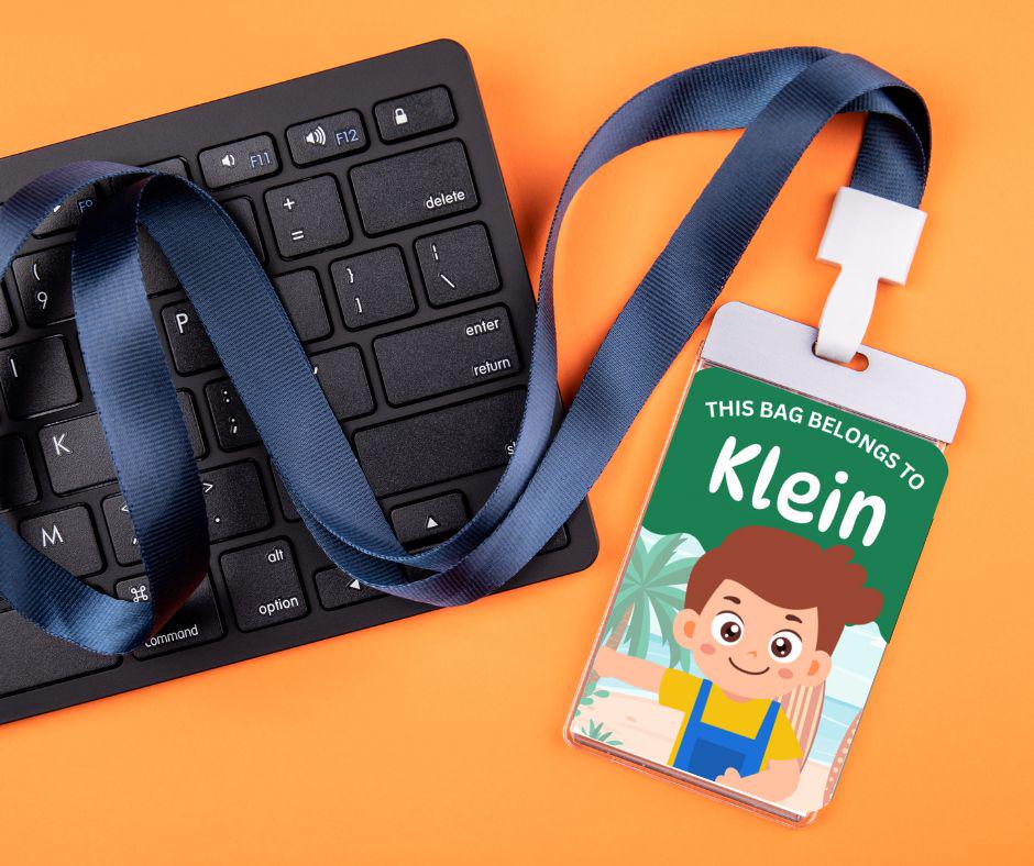 Kids Bag Tag Template | Editable School Luggage Tags in Canva ...