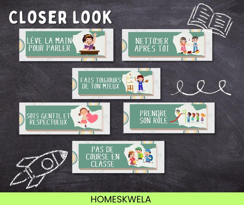 French Classroom Rules Printable | Classroom Rules | Daycare Classroom ...