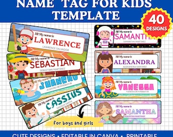 Student Desk Name Labels, Editable Classroom Printables, Student Name ...