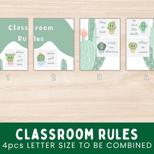 Pre-k Classroom Rules Printable – Daycare Behavior Posters | Rules PDF ...