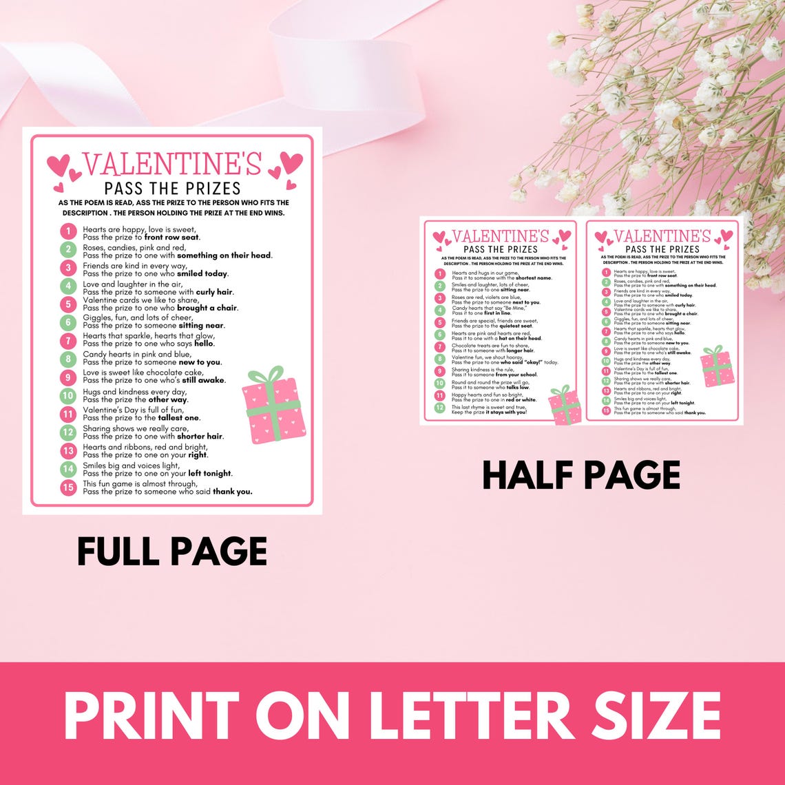 Valentines Pass the Prize Game, Valentines Pass the Present Game ...