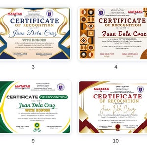 Printable Student Award Certificates: Editable School Certificates ...