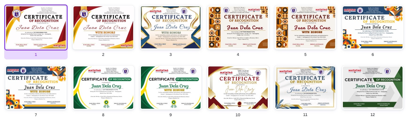 Printable Student Award Certificates: Editable School Certificates ...