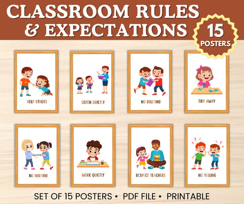 Classroom Rules Printable Daycare Rules Classroom Rules Daycare ...