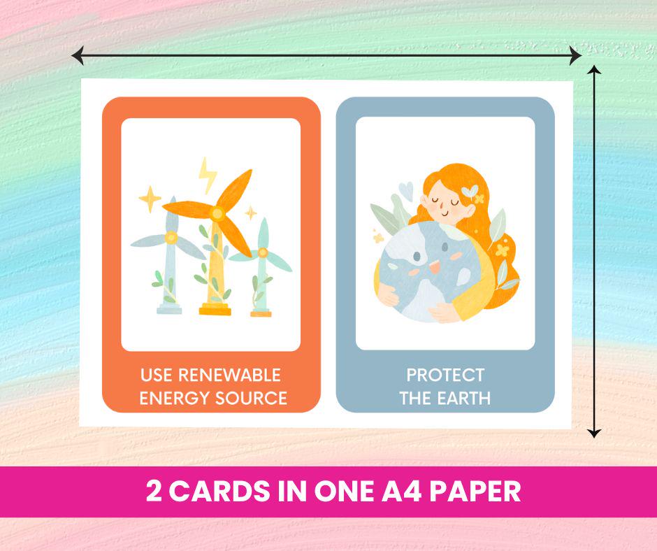 Earth Day Flashcards ,earth Day Kids Flashcards Cards ,homeschool ...